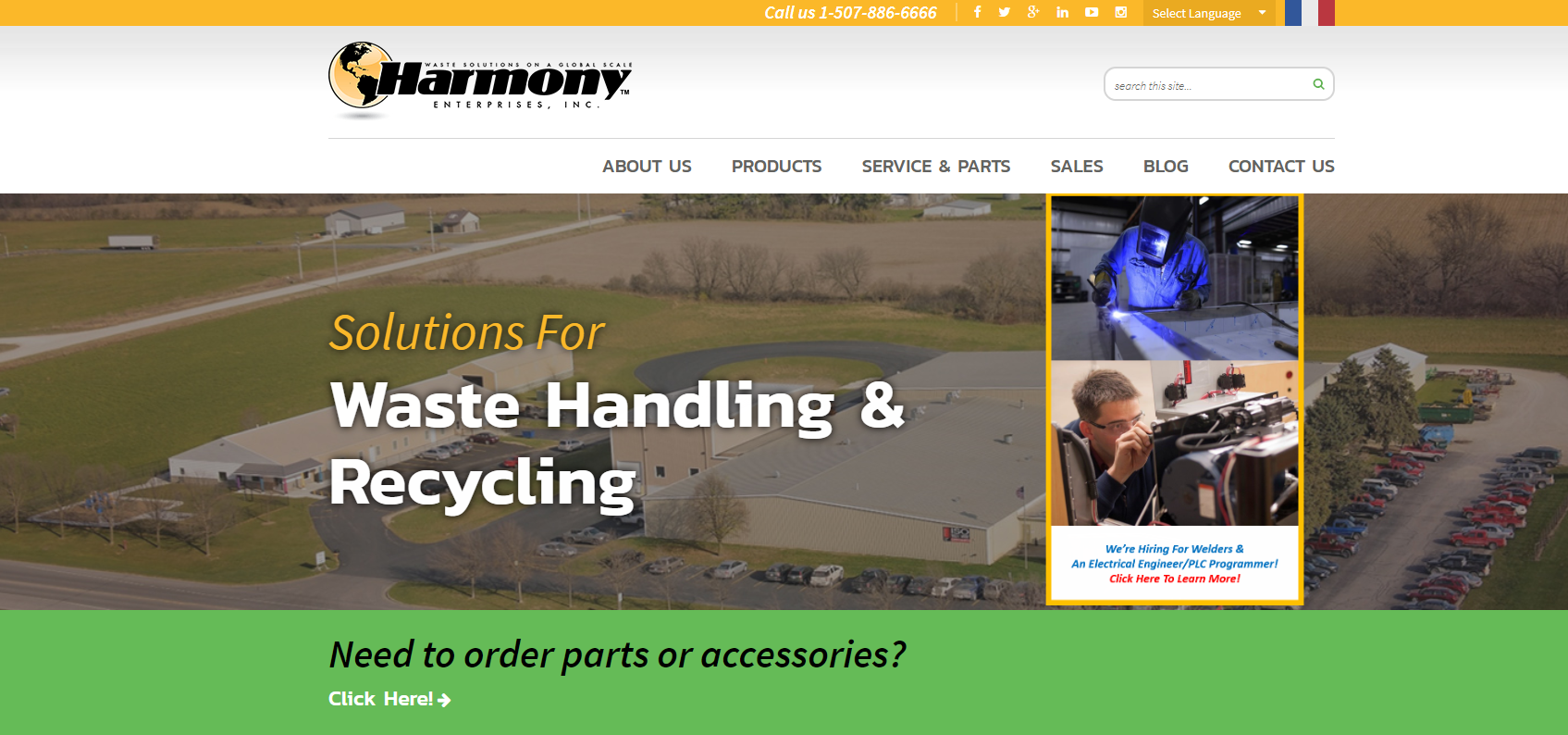 New Parts Order Form - Harmony Enterprises, Inc.