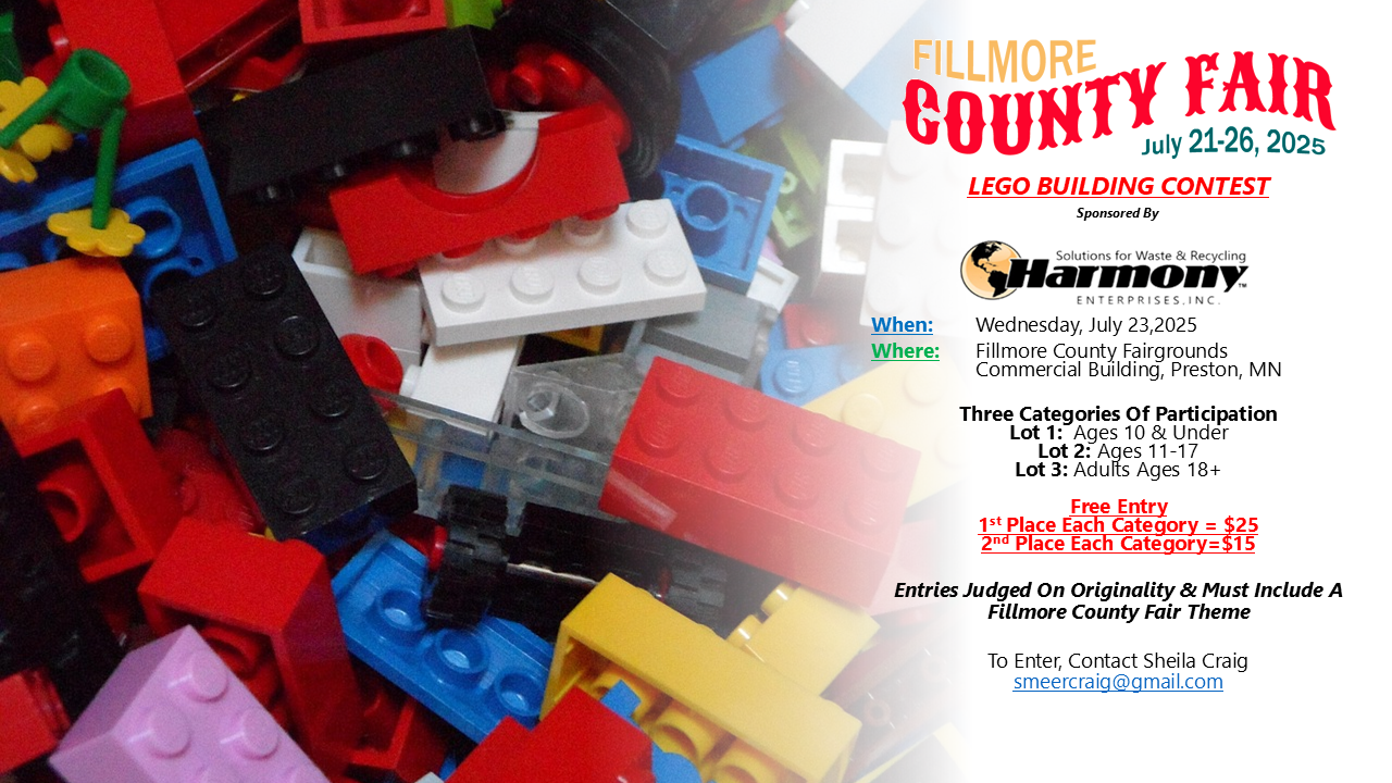 Harmony Sponsors County Fair Lego Contest